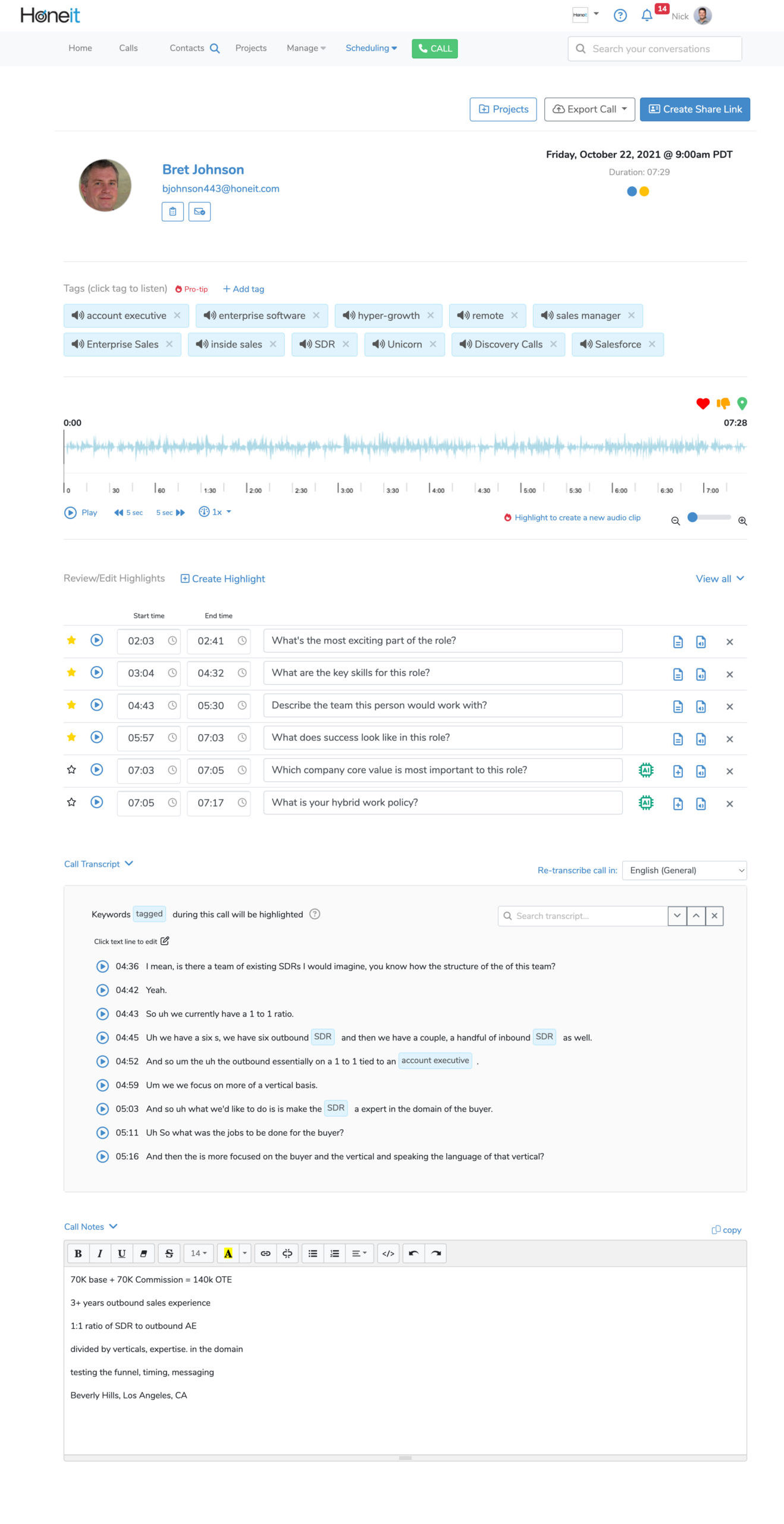 Honeit Interview Technology for Recruiters and Talent Partners